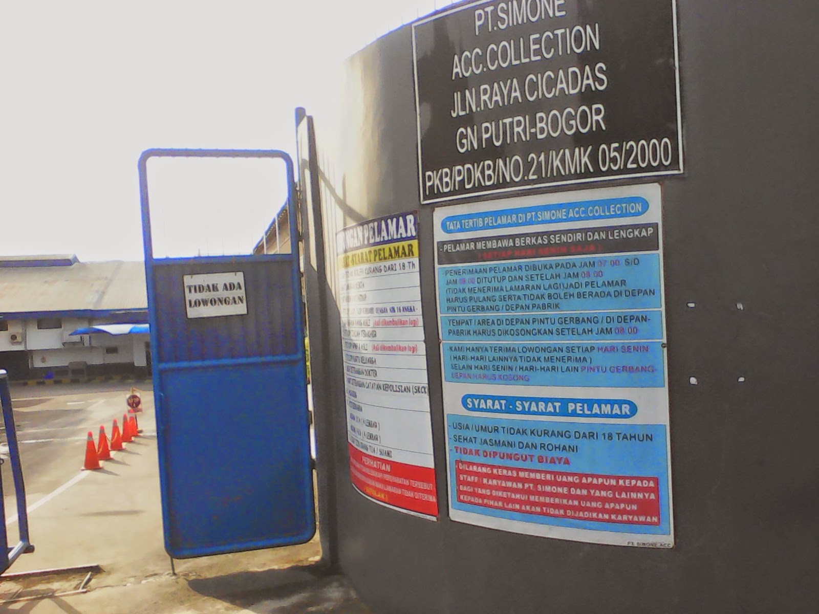 PT.SIMONE - KILAS KERJA